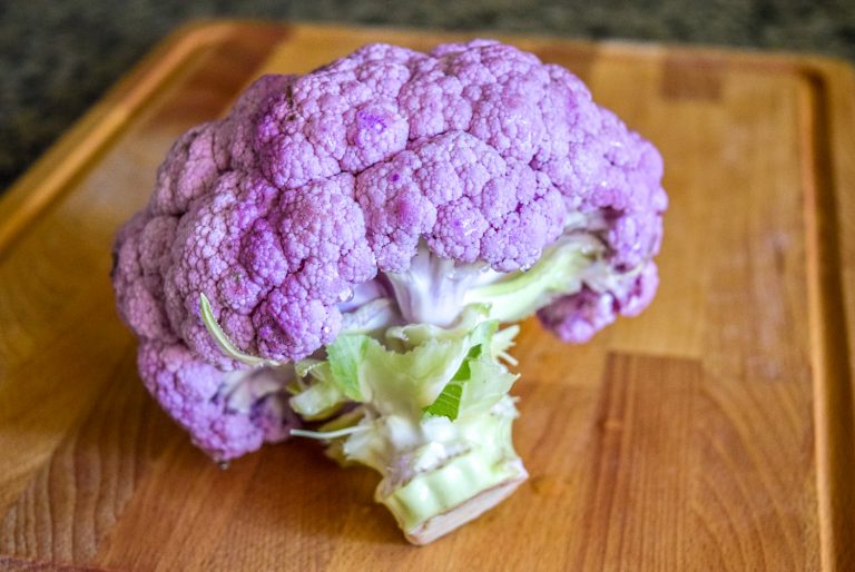 Roasted Purple Cauliflower Florets – Up As I Go